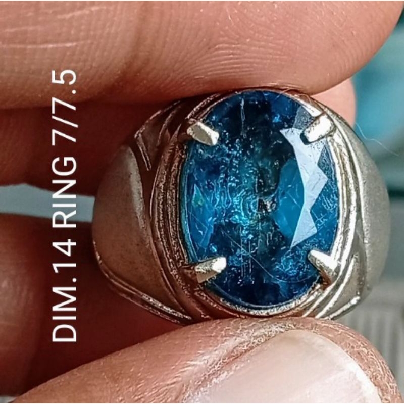 Jual BATU CINCIN BLUE TOPAS TOPAZ LONDON | Shopee Indonesia
