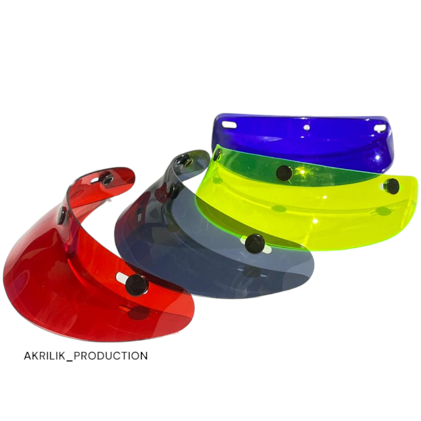 Jual Pet Helm Bogo Retro Besar Warna Merah Transparan | PNP ke Semua ...