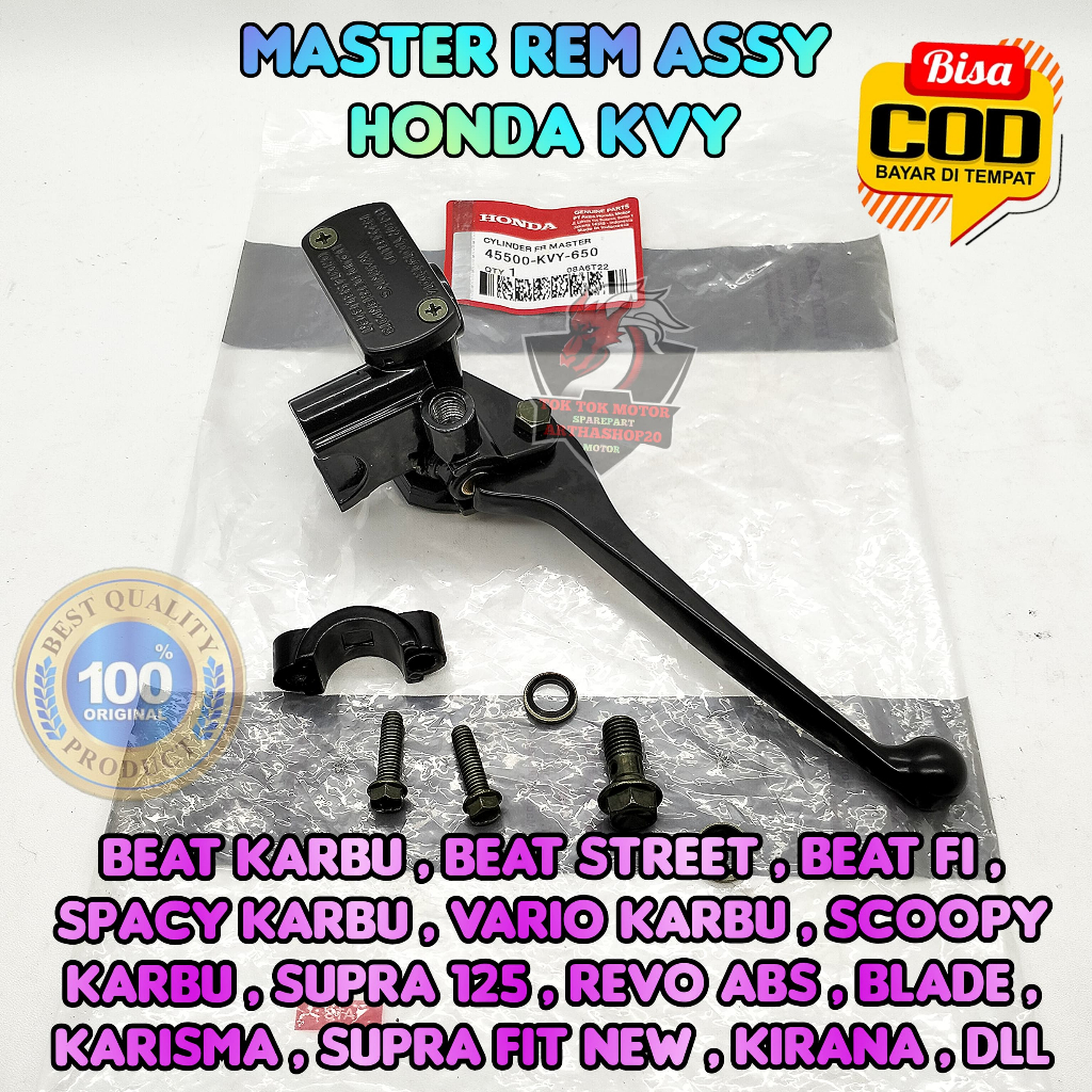 Jual MASTER REM ASSY KUALITAS ASLI ORIGINAL HONDA AHM BEAT KARBU , BEAT ...