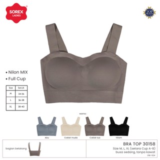 Jual Sorex Bra Top Seamless Tanpa Kawat Tanpa Kait Busa Sedang Cup A-B ...