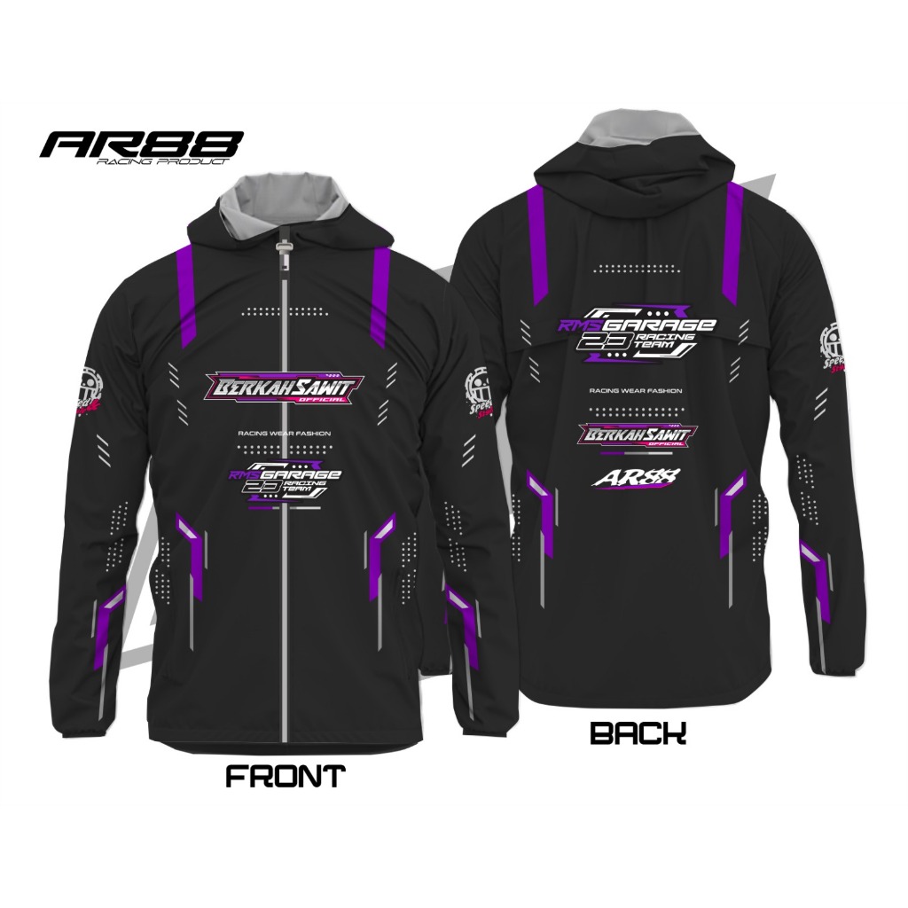 Jual Jaket Racing Costum Bahan taslan/parasut FREE DESAIN | Shopee Indonesia