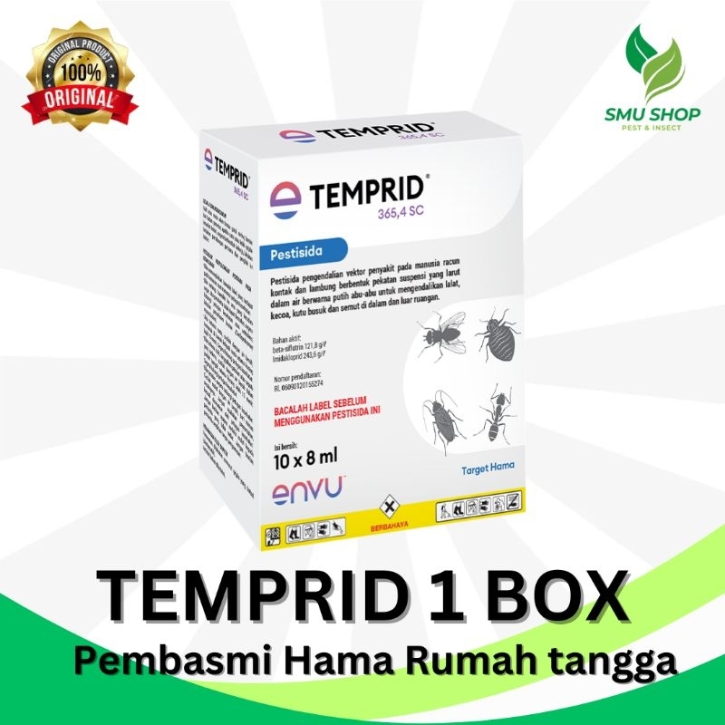 Jual TEMPRID 365 SC 1 BOX RACUN TUNGAU KUTU KASUR BED BUG KECOA LALAT OBAT AMPUH PEMBASMI HAMA ...