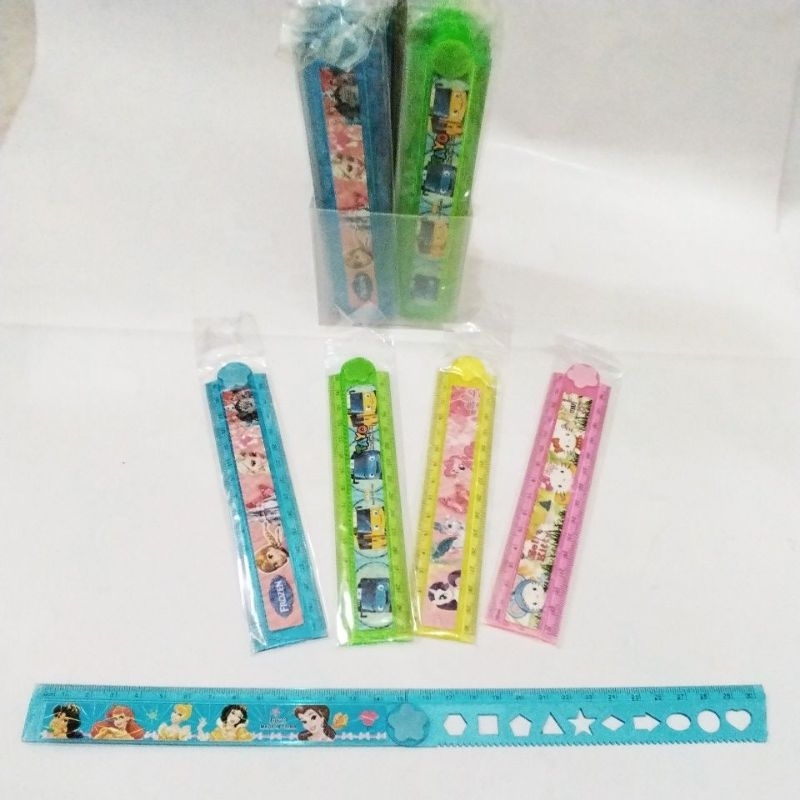 Jual Penggaris lipat 30cm penggaris anak sekolah Fancy atk murah ...