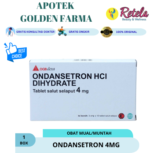Jual ONDANSETRON 4MG 1 BOX 30 TABLET | Shopee Indonesia