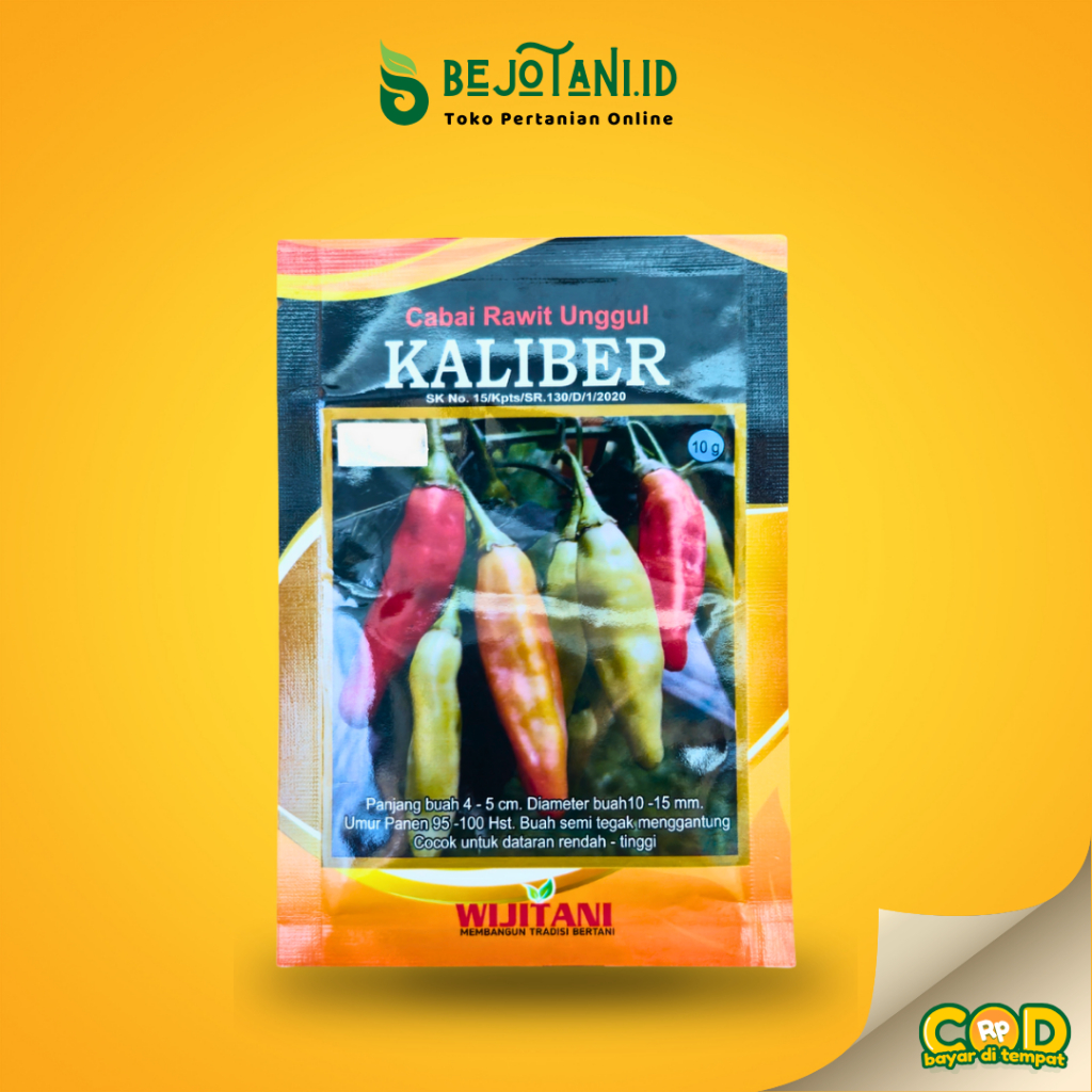 Jual Benih Cabe KALIBER 10gr Bibit Cabe Original Wiji Tani Benih Cabai ...