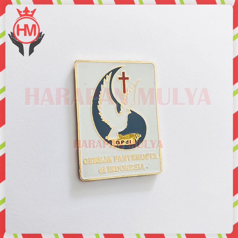 Jual Pin Logo GPdI Bahan Logam Lencana GPdI Magnet - Harapan Mulya ...