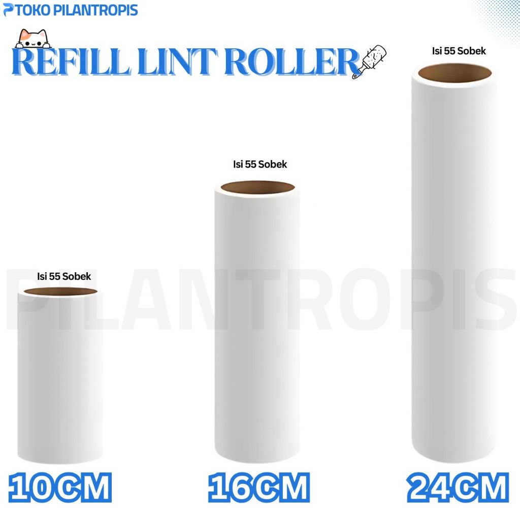 Jual REFILL ROLL BULU KUCING ANJING PET HAIR REMOVAL REMOVER STICKY ...