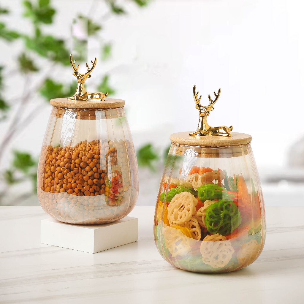 Jual Toples Rusa Gold Toples Gold Penyimpanan Makanan Toples Lebaran ...