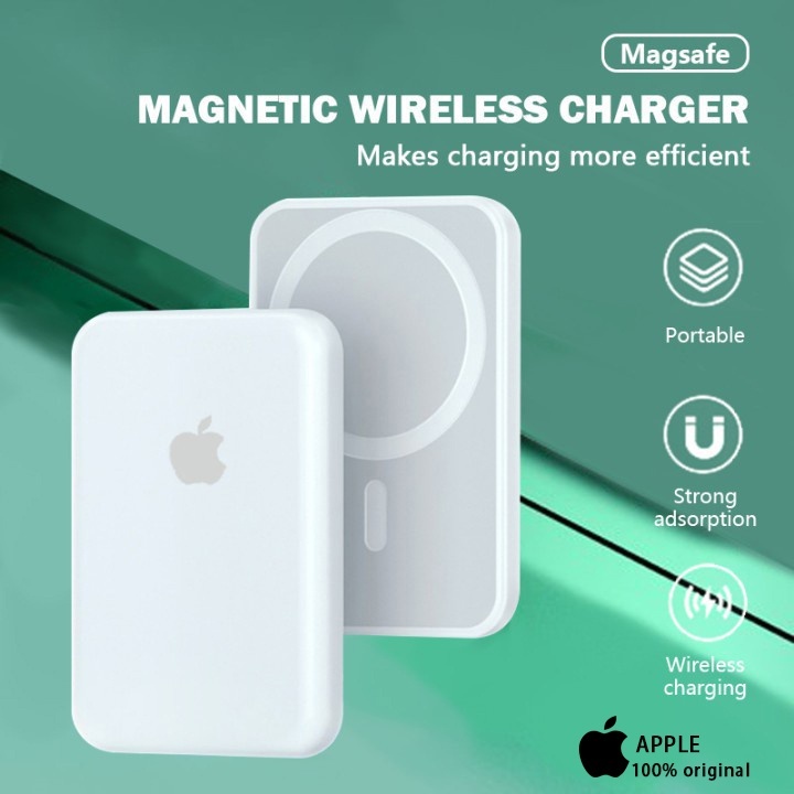 Jual Wireless Magsafe Powerbank 10000mah Magnetic 20W Fast Charging Mini Powerbank Charger IOS ...