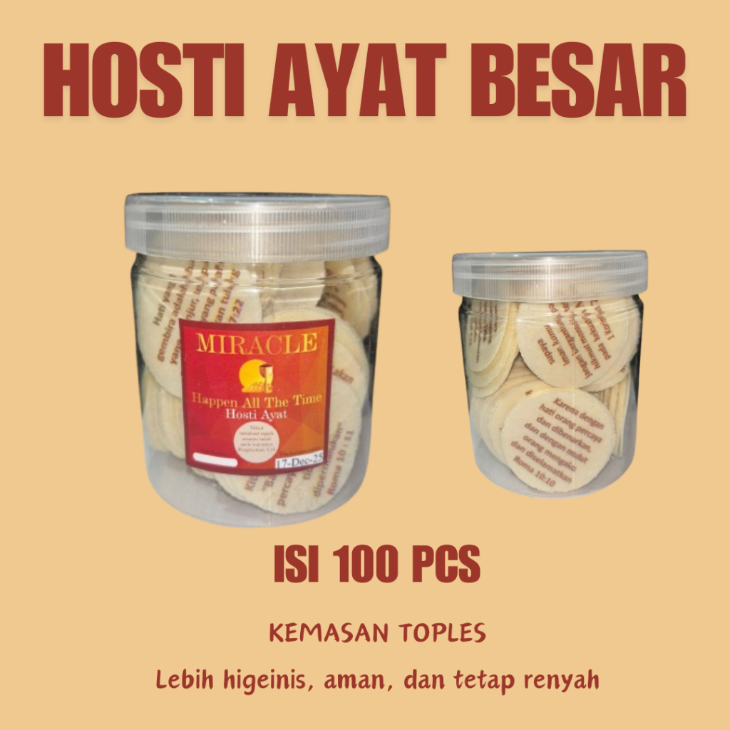 Jual Hosti Ayat Alkitab / Hosti AYAT besar 5cm | Shopee Indonesia