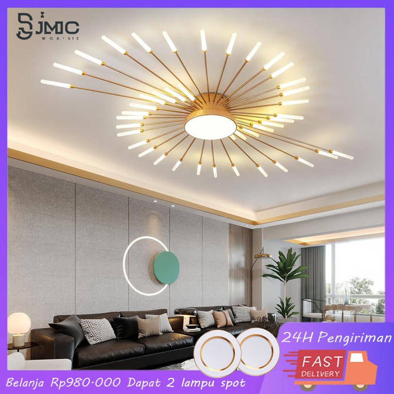 Jual Lampu hias gantung ruang tamu kamar aesthetic gantung nordic minimalis lampu plafon ...