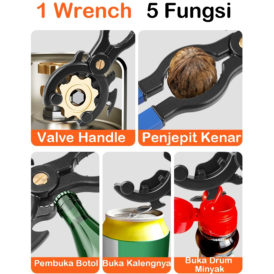Jual Alat Kemecah Buah Keras / Pembuka Botol / Penjepit ventilasi / Gas ...