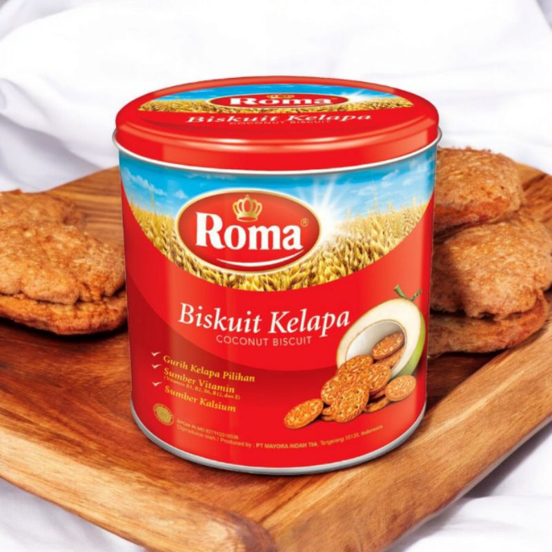 Jual Roma Biskuit Kelapa Kaleng 345g | Shopee Indonesia