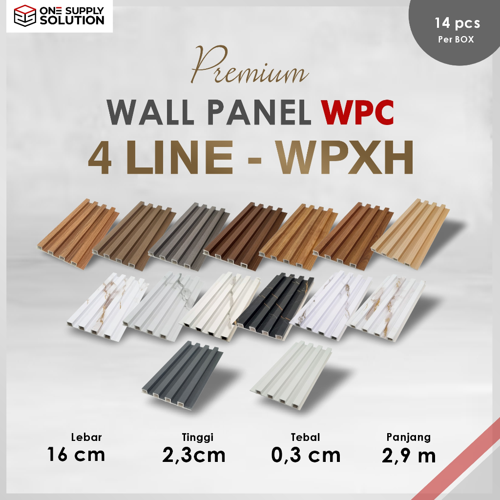 Jual WALL PANEL PVC AESTHETIC DECORASI RUMAH / DINDING WOOD WPC WPXH 2,9 Meter 4 SLIDE/ HIAS ...