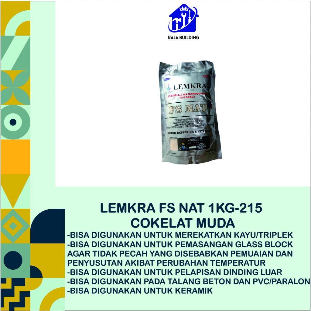 Jual LEMKRA FS-1KG 215 COKELAT MUDA/LEMKRA/LEMKRA NAT PENGISI COR ...