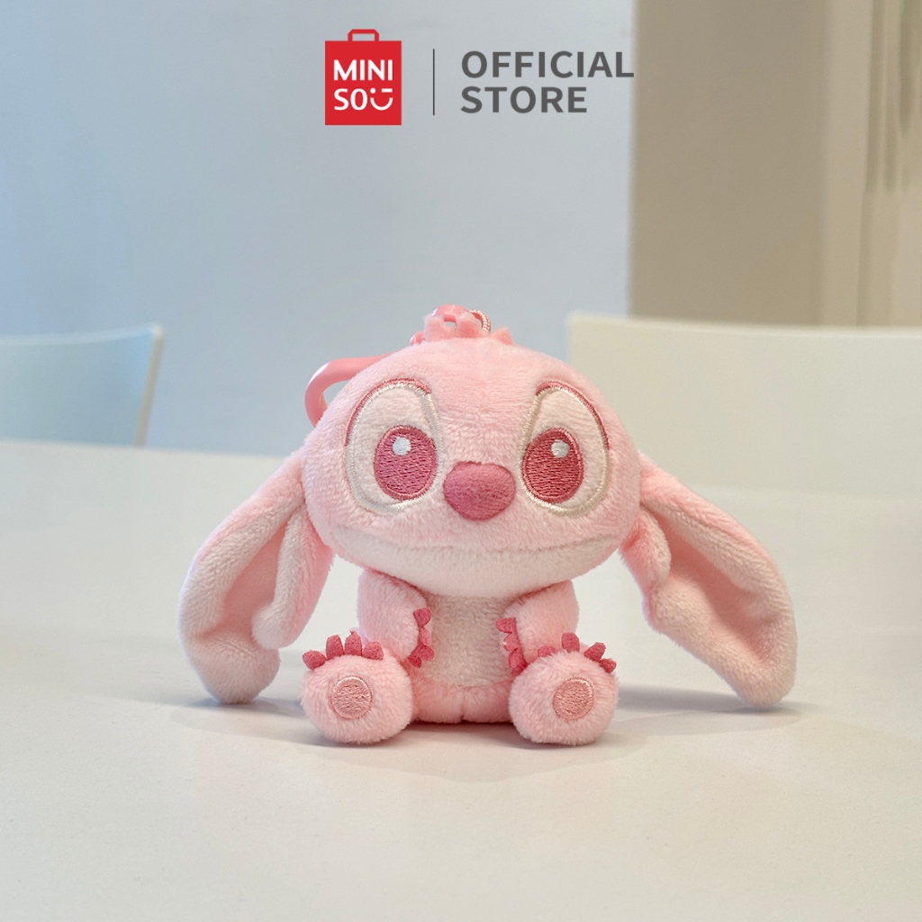 Jual Miniso x Disney Stitch Collection Pink 3in. Plush Pendant Ornamen ...