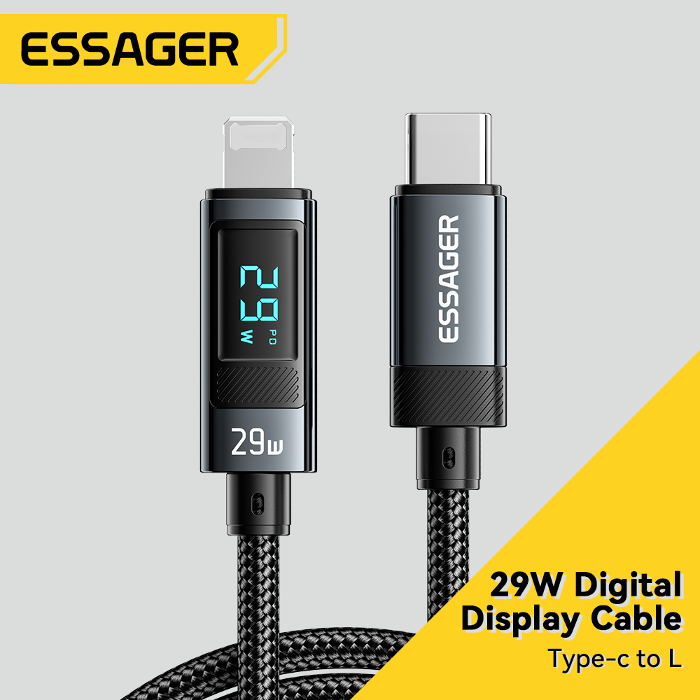 Jual ESSAGER PD29W Kabel Data C To L Fast Charging Kabel Data Iphone ...