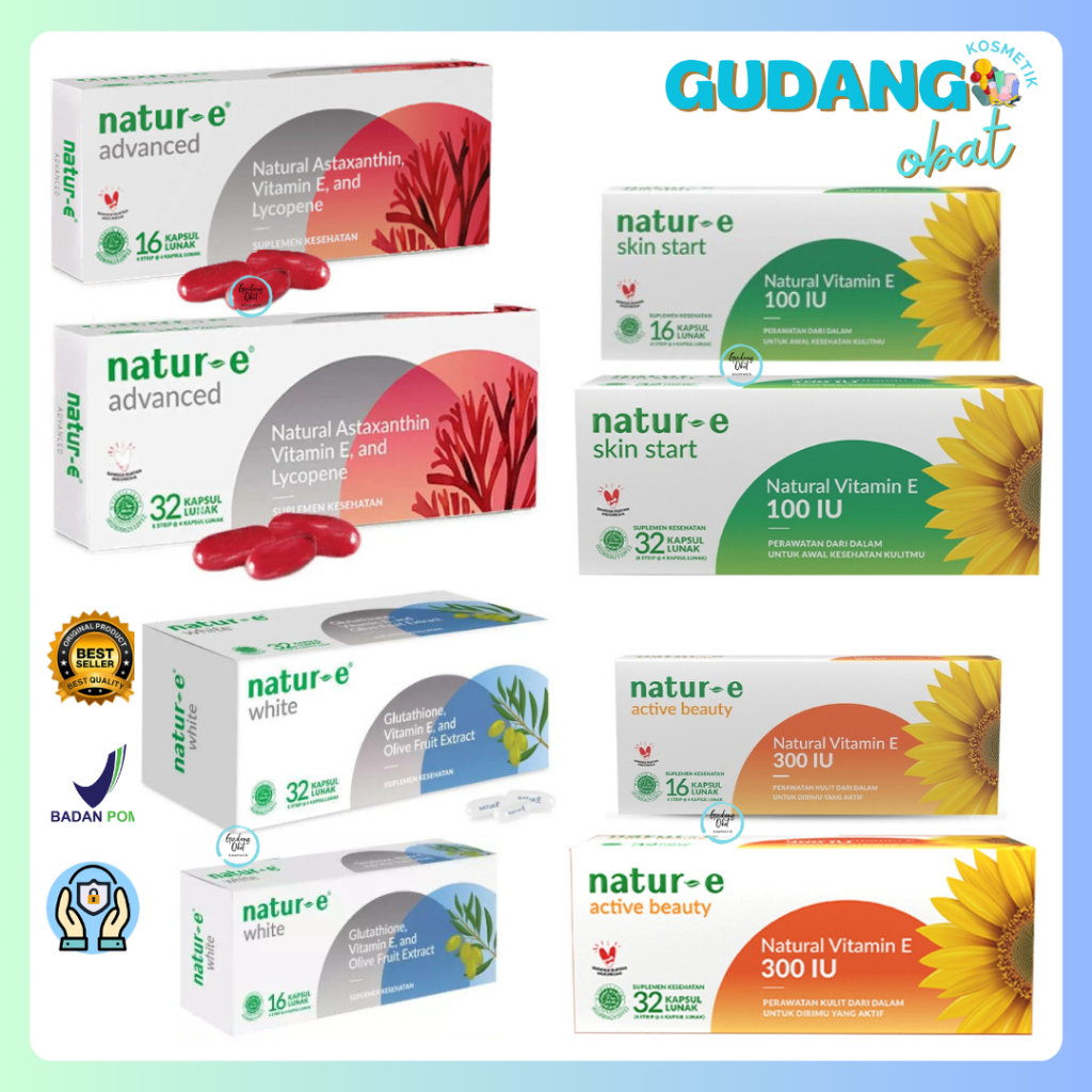 Jual Natur E 100 IU, Natur E Daily Nourishing 300 IU, Natur E Advanced ...