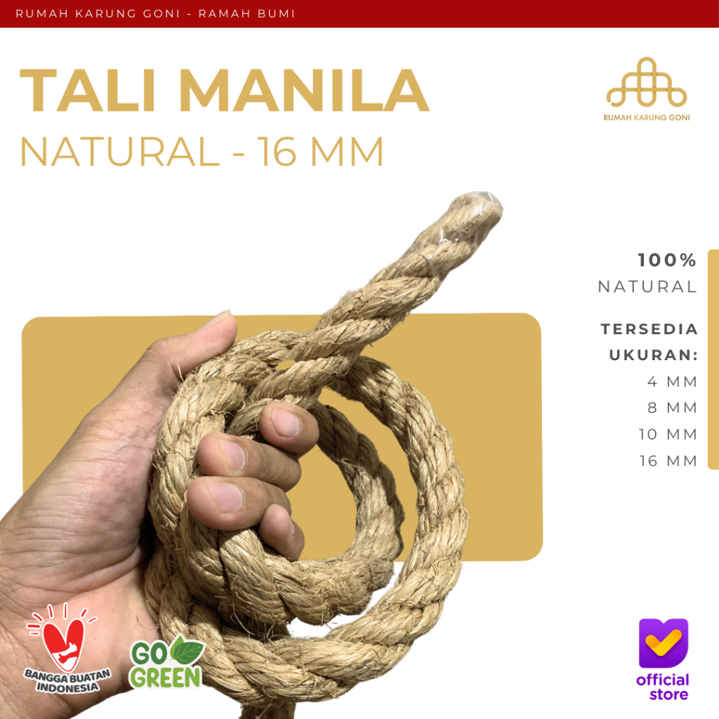 Jual Tali Manila Gurita 16 MM - Tali Tarik Tambang - Tampar Serat ...