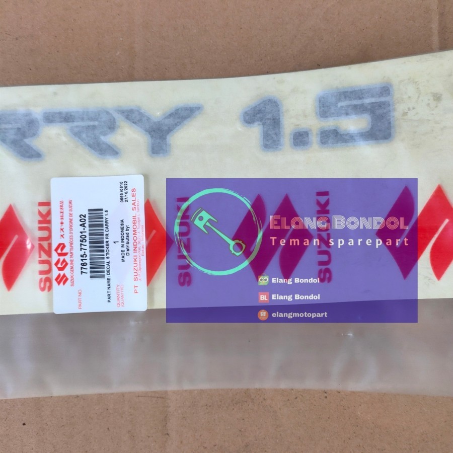 Jual STICKER CARRY 15 ORIGINAL SUZUKI FUTURA | Shopee Indonesia