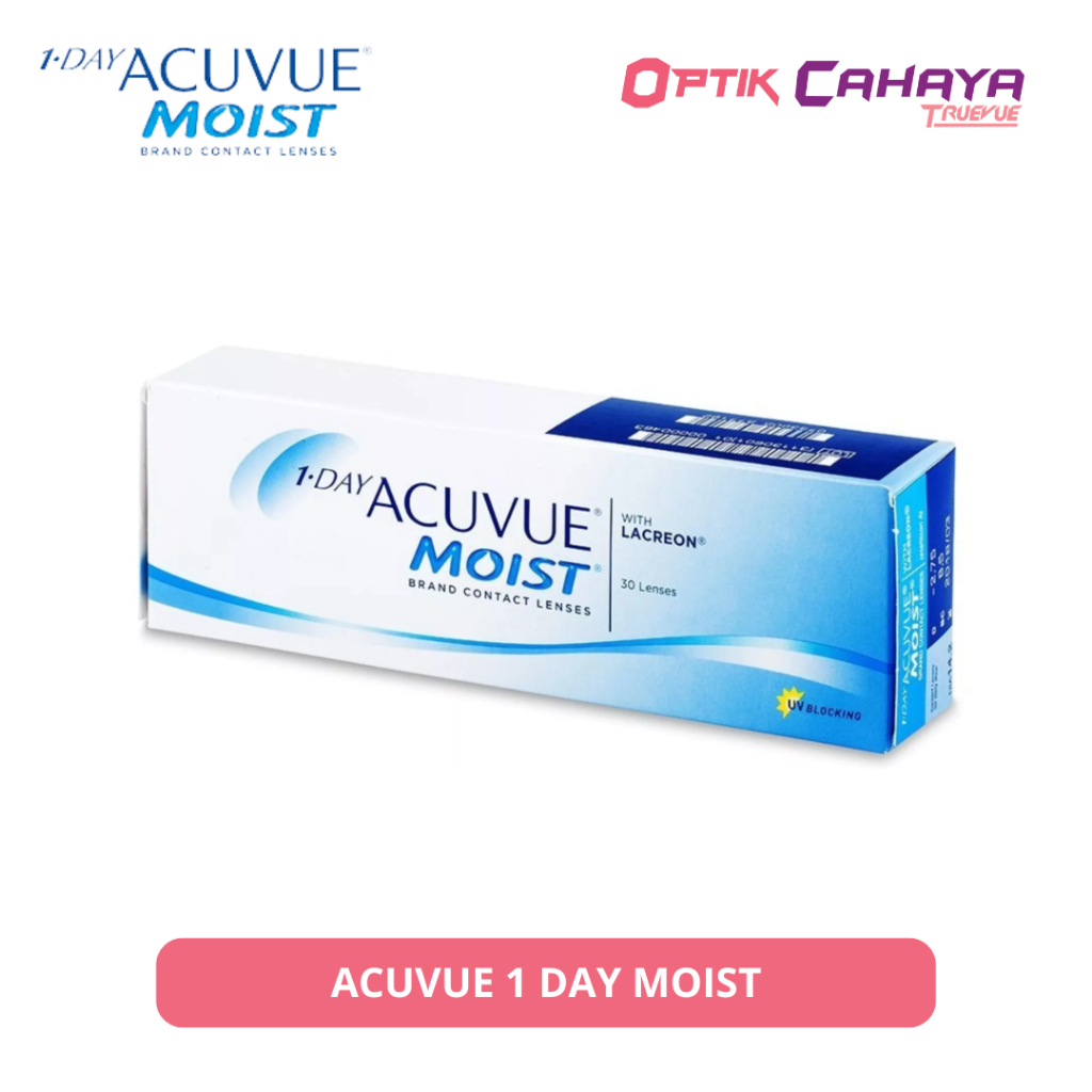Jual ACUVUE 1 DAY MOIST / Softlens bening isi 30 PCS / Soflen harian ...