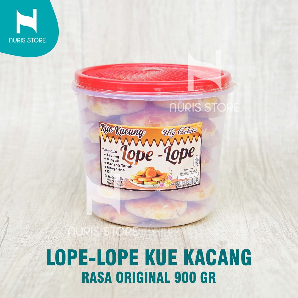 Jual Lope-lope Kue Kacang 900gr Rasa Original & Cokelat (Khas Jember ...