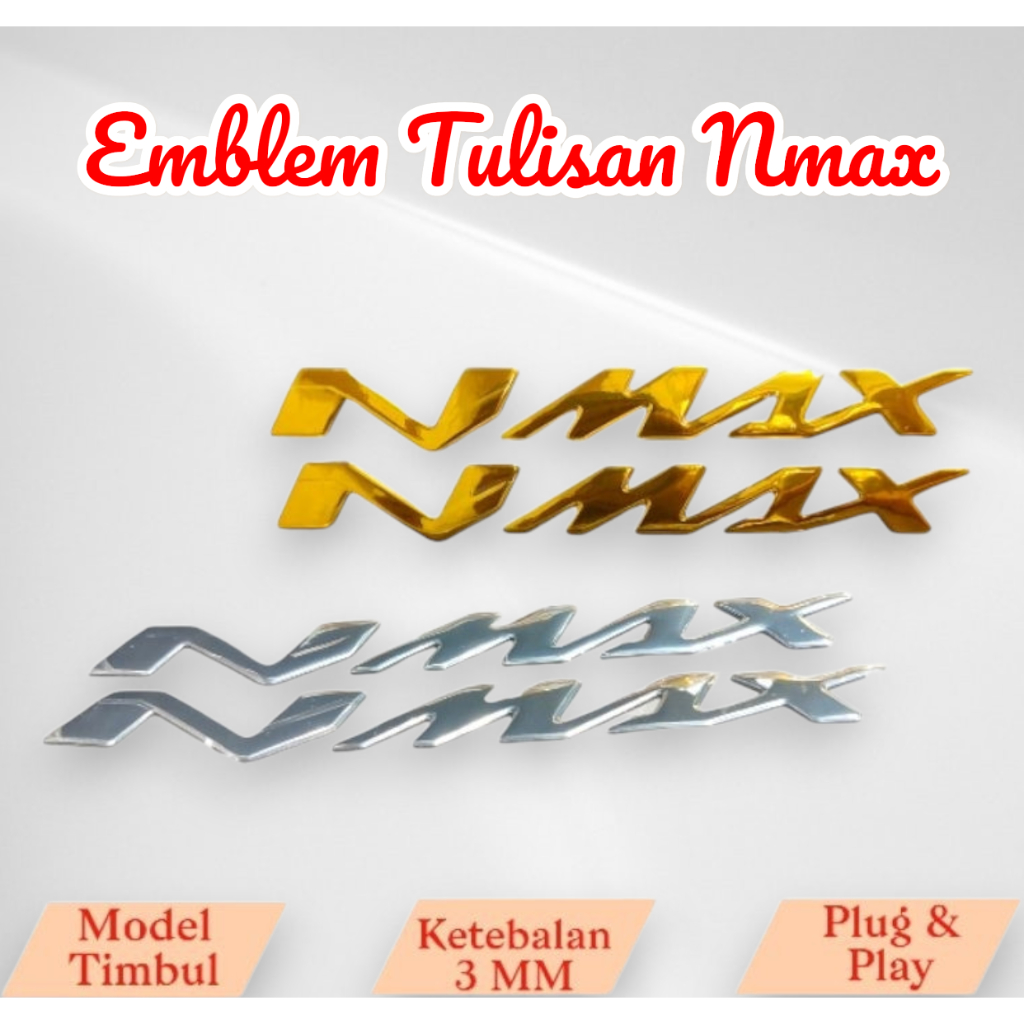 Jual Emble / Emblem Logo Nmax , Emblem Stiker Timbul , Emblem Nmax ...
