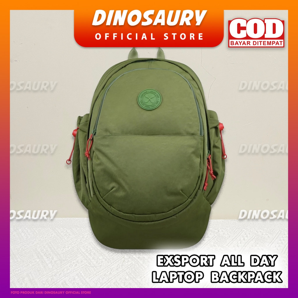 Jual Tas Ransel Exsport All Day Laptop Backpack - Hijau Tua - ORIGINAL ...