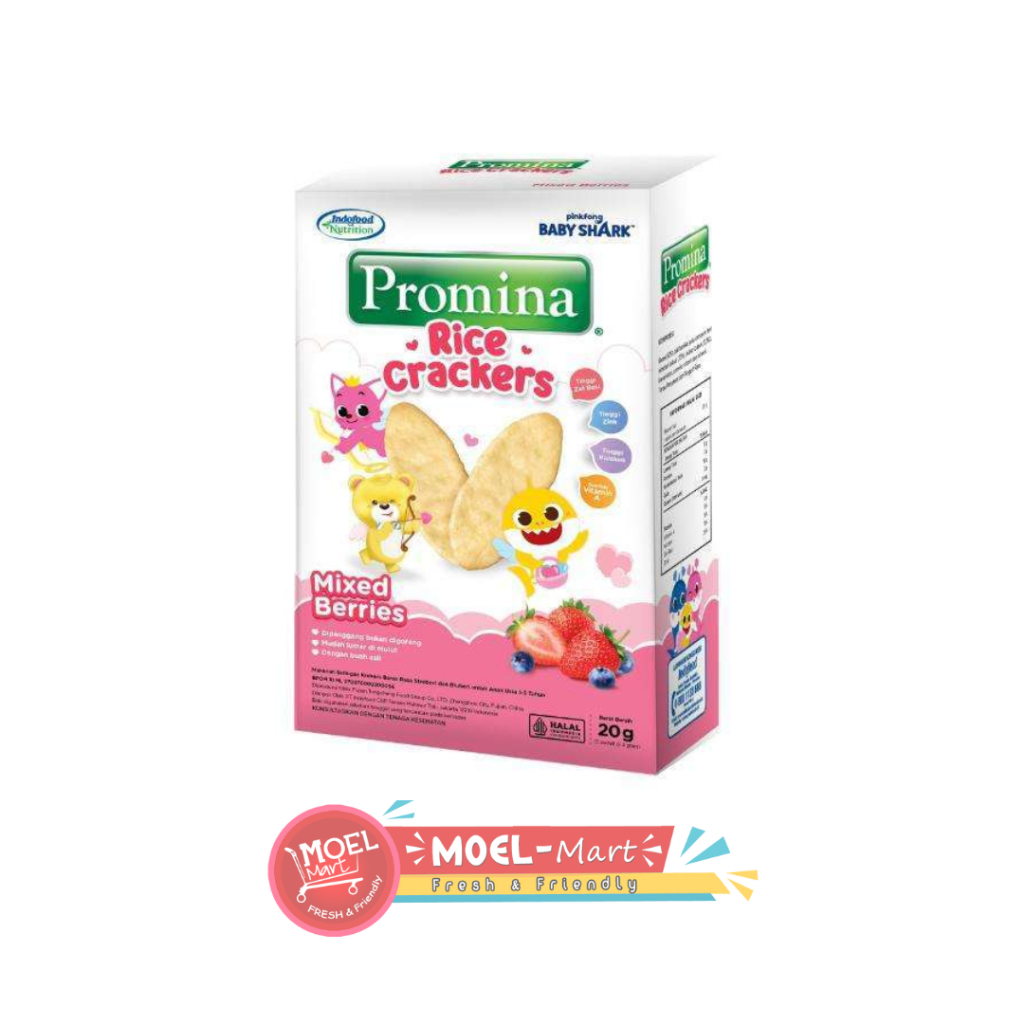 Jual PROMINA RICE CRACKERS MIXED BERRIES 20GR | Shopee Indonesia