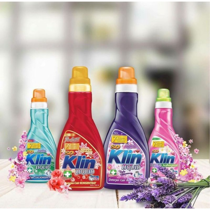 Jual SO KLIN Liquid Detergent Kemasan Botol 1000 ml | Shopee Indonesia