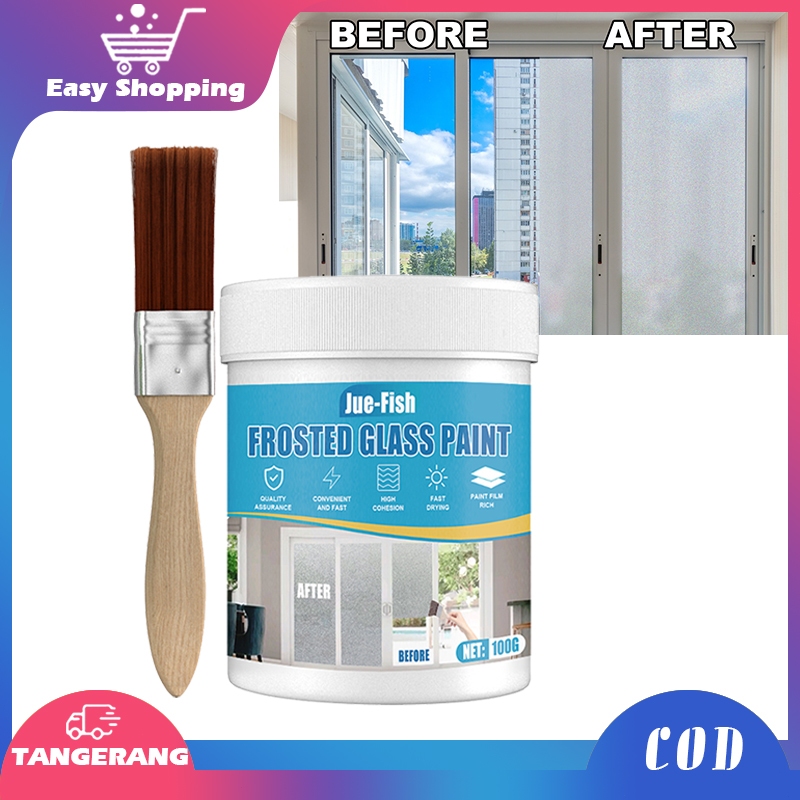 Jual 100g Cat Kaca Buram Cat Kaca Tembus Pandang Anti Intip Frosted ...