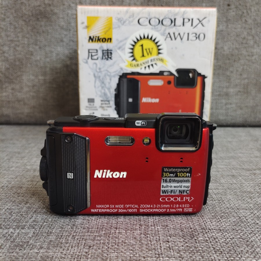 Jual Nikon Coolpix AW130 Kamera Waterproof Shockproof GPS Wifi | Shopee ...