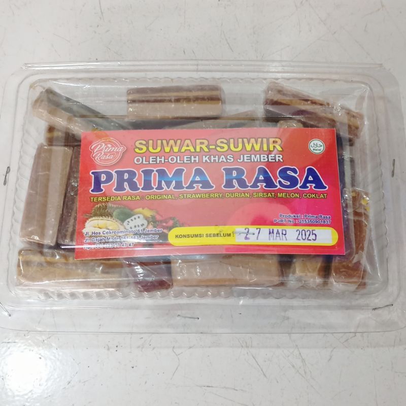 Jual Suwar Suwir Prima Rasa Khas Jember 500 g atau 1/2 kg | Shopee Indonesia
