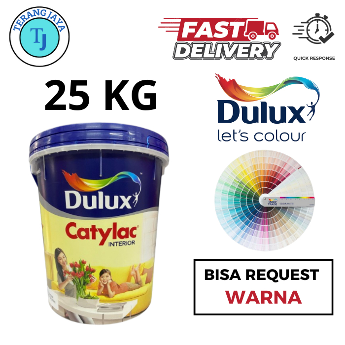 Jual Cat Tembok Dulux Catylac Interior 25kg - Putih / Tinting | Shopee ...