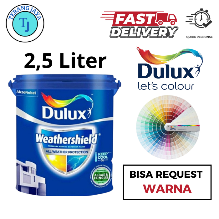 Jual Dulux Weathershield DS Dual Shield 2,5L Brilliant White / Tinting ...