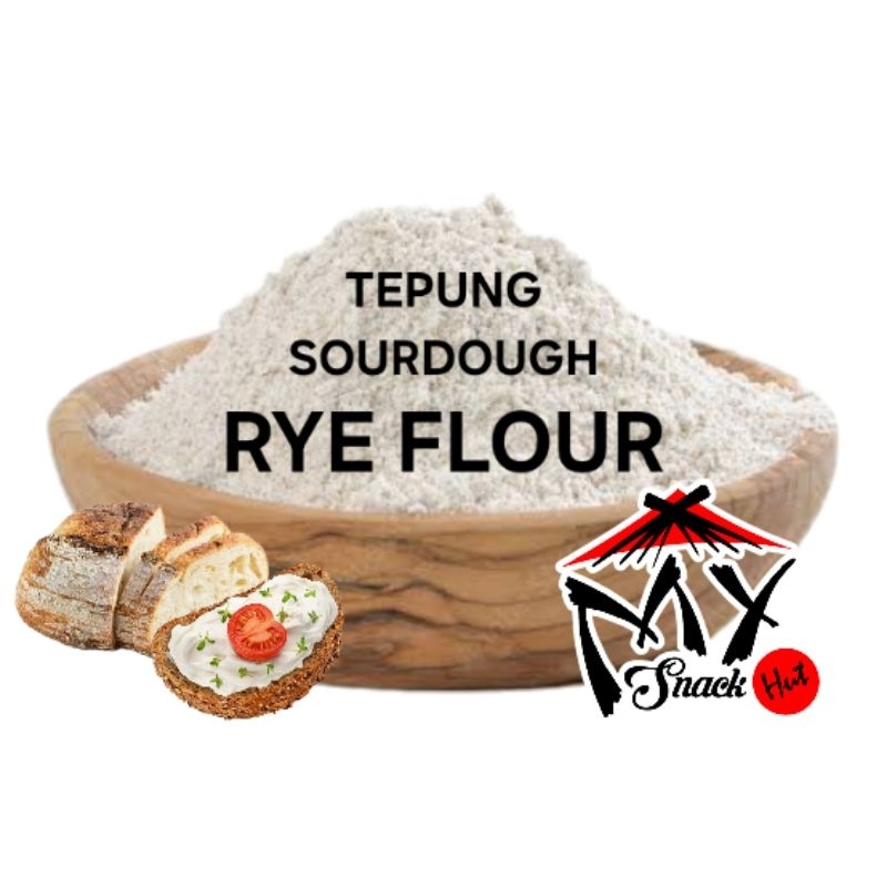Jual RYE FLOUR 100GR TEPUNG GANDUM HITAM UTUH WHOLE BLACK WHEAT MEAL ...