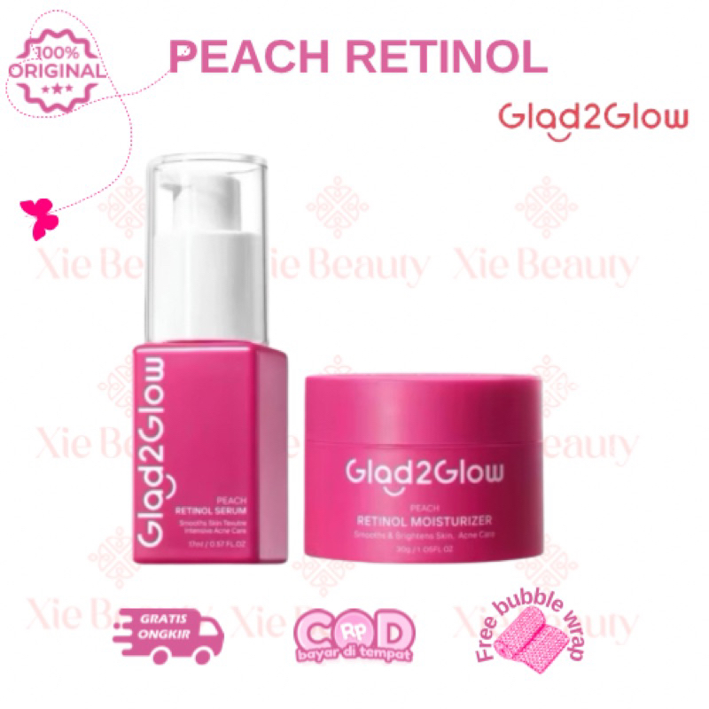 Jual GLAD2GLOW - PEACH RETINOL SERUM ( 17 ml ) - SERUM RETINOL ...