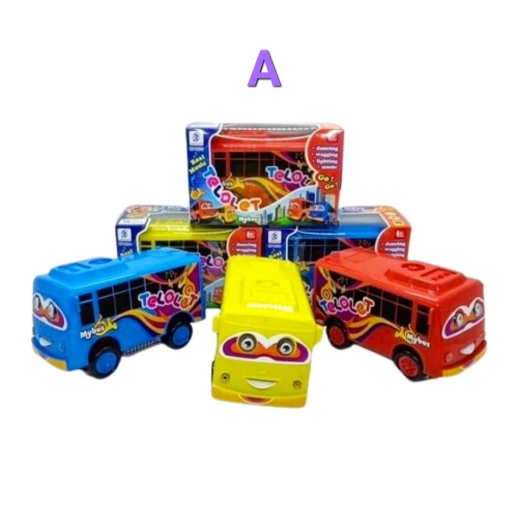 Jual [ BISA COD] BUS TELOLET (Mainan Kendaraan Mobil Anak Bis Tayo ...