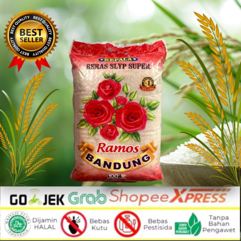 Jual Beras Cap Ramos Bandung Premium Super 5 Kg 10 Kg 15 Kg 20 Kg ...