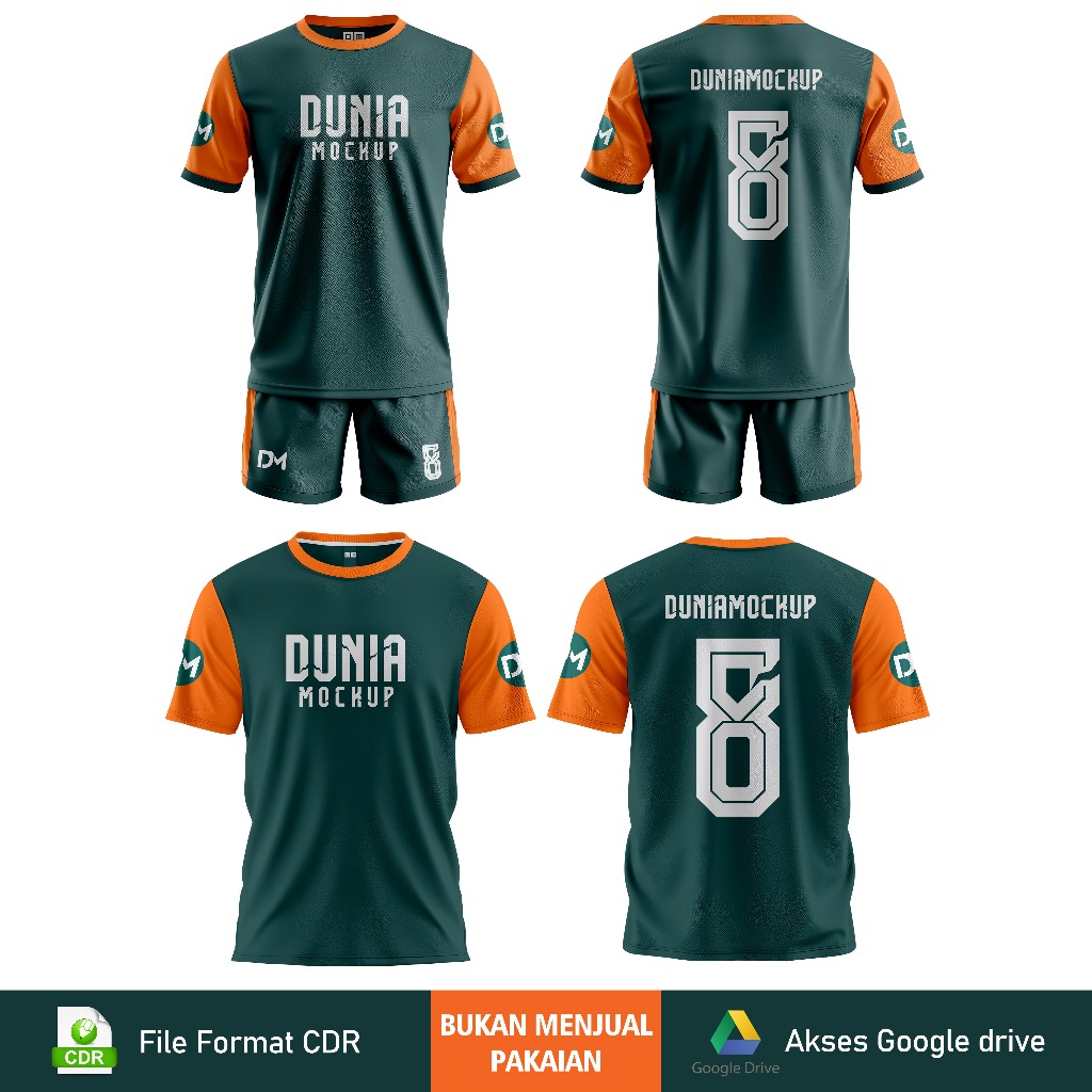 Jual Mockup Jersey SS One Neck - CDR | Shopee Indonesia