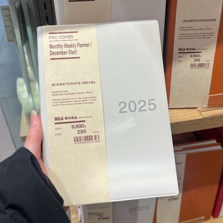 Jual MUJI Monthly Weekly Planner 2025 B6 WHITE | Shopee Indonesia