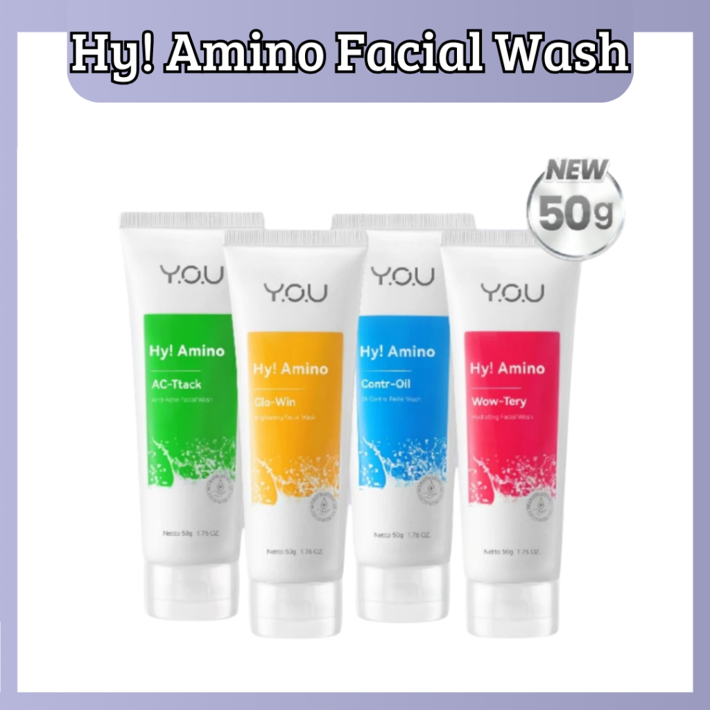 Jual You Hy Amino Facial Wash | Anti Acne | Oil Control | Brightening ...