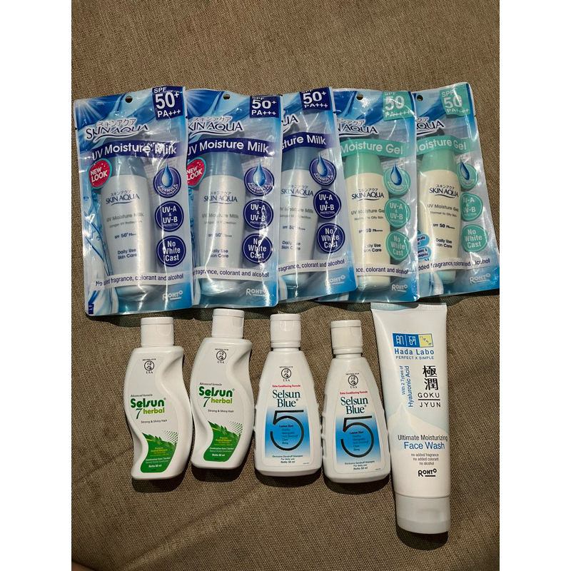 Jual ROHTO selsun, skinaqua spf 50, hadalabo gokujyun fw | Shopee Indonesia