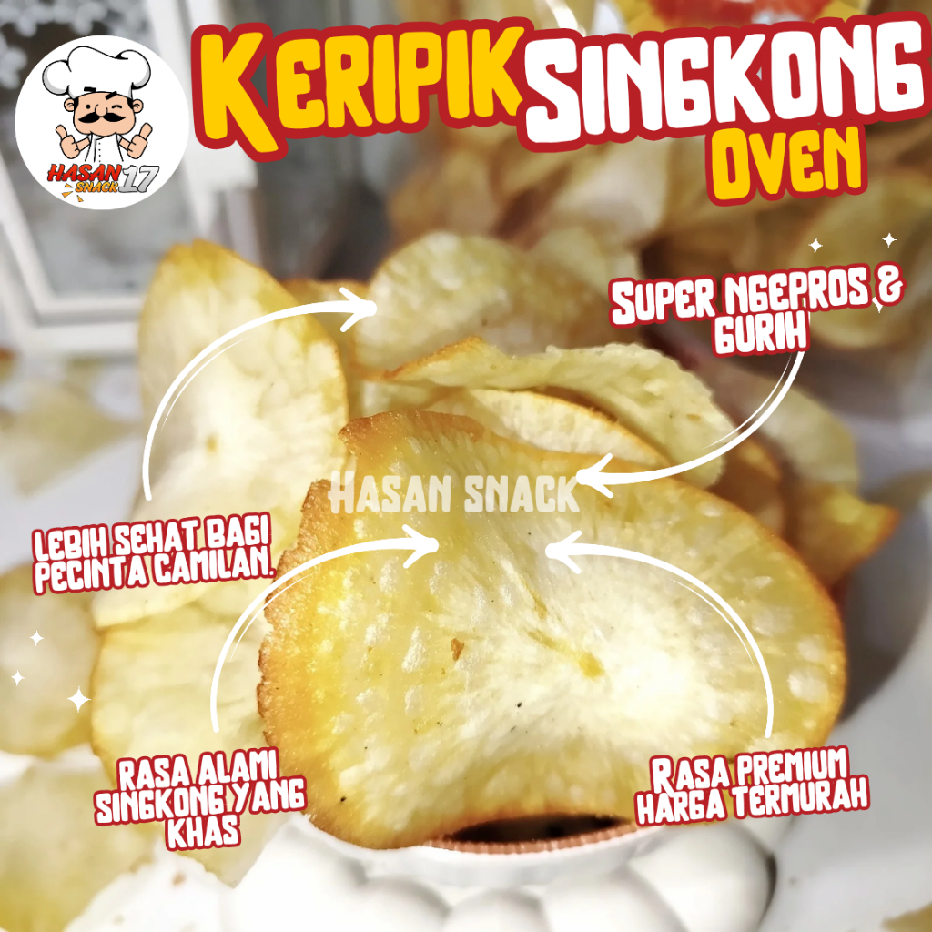 Jual 500 GR KERIPIK SINGKONG OVEN & AYAM BAWANG AM / GRATIS ONGKIR BISA ...