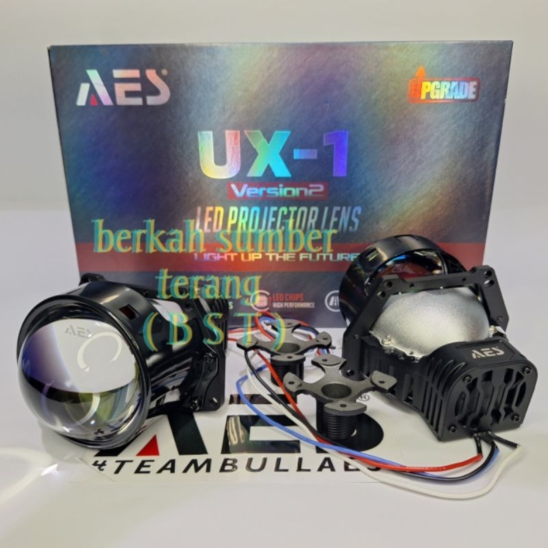 Jual biled aes 3 inch ux 1 gen2 upgrade 68 watt biled projector lens ...