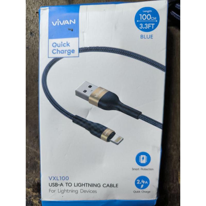 Jual Kabel cas Vivan USB to lightning | Shopee Indonesia