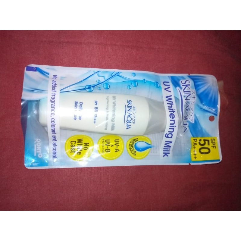 Jual Sunscreen skin aqua tutup putih SPF 50 PA++++ | Shopee Indonesia