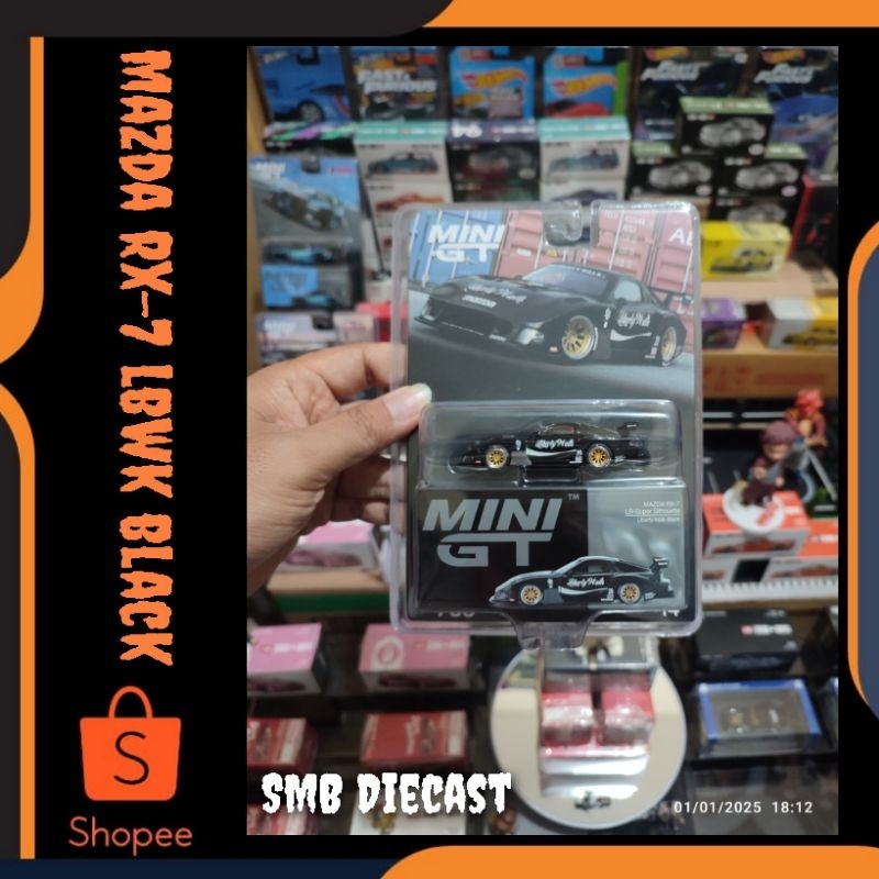 Jual MINI GT MAZDA RX-7 LB-SUPER SILHOUETTE LIBERTY WALK BLACK MGT785 ...