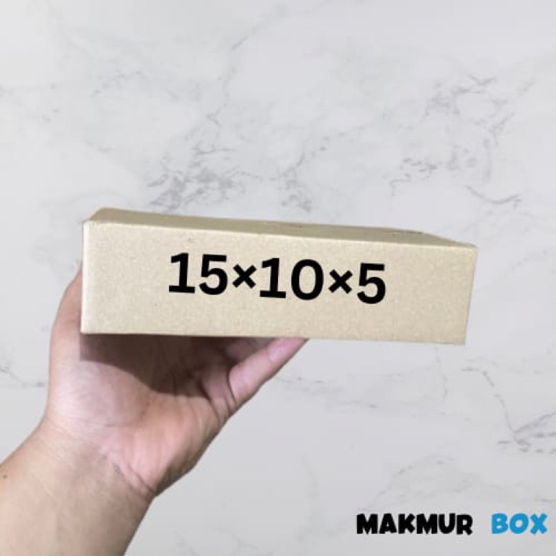 Jual kardus box uk 15x10x5 kardus kemas polos | Shopee Indonesia