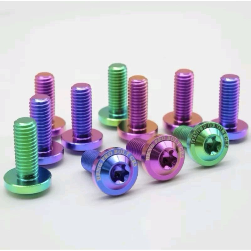 Jual BAUT TITANIUM BOLT GR5 BAUT DISC M8×20 BAUT PIRINGAN CAKRAM ...